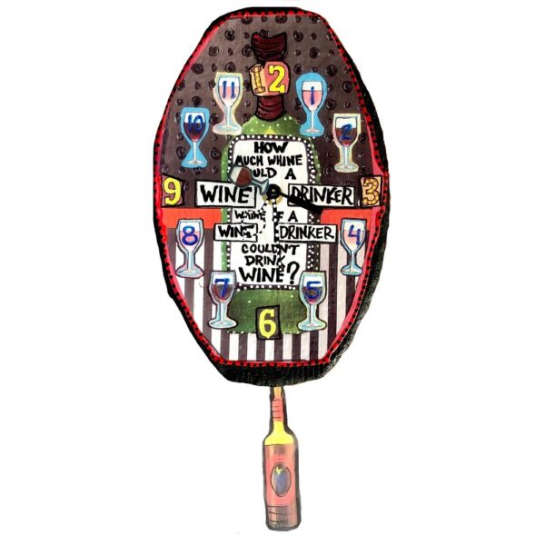Wine Pendulum Clock - Palmy Bird